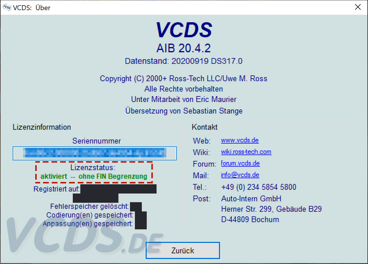 Registrierung | VCDS.de